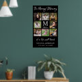 Funeral Memorial Photo Collage In loving Memory Poster | Zazzle