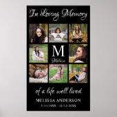 Funeral Memorial Photo Collage In loving Memory Poster | Zazzle