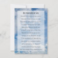 Funeral Memorial Photo Remember Me Prayer Card | Zazzle