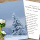 Funeral Memorial Tree Snow Prayer Sympathy Cards | Zazzle
