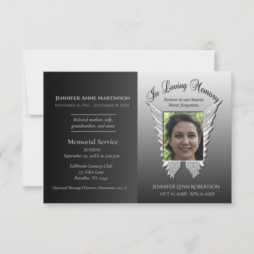 Funeral Notice | Zazzle