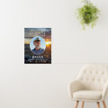 Funeral Ocean Sunset Photo In Loving Memory Foam Board | Zazzle
