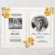 Funeral Order of Service Life Freesia Floral Flyer | Zazzle