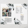 Funeral Order of Service Life White Lily Flyer | Zazzle