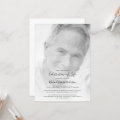 Funeral Photo Celebration of Life Memorial Invitation | Zazzle
