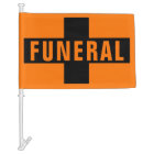 Funeral Procession Hearse | Rainbow Car Flag | Zazzle.com