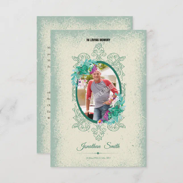 Funeral Program Card | Zazzle