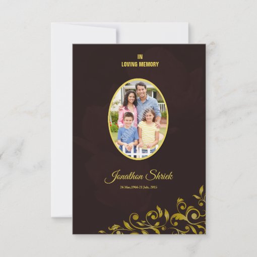 Funeral Program Card | Zazzle
