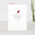 Funeral program order of service red rose | Zazzle