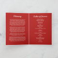Funeral Program | Red Gold Order of Service | Zazzle