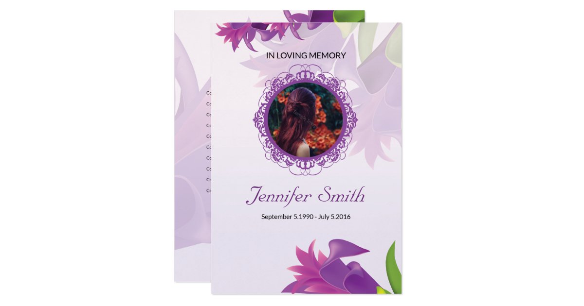 Funeral Program Template | Zazzle.com