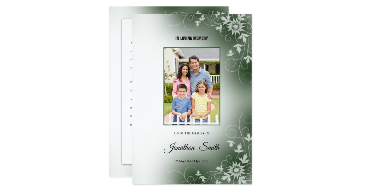 Funeral Program template | Zazzle.com