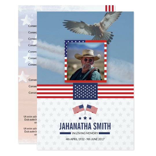 Funeral Program Template for Military Army | Zazzle.com