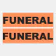 Funeral Rectangular Sticker | Zazzle