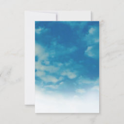 Funeral sky photo family thank you card | Zazzle