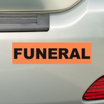 funeral Sticker | Zazzle
