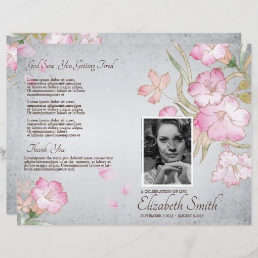 Funeral Template | Zazzle