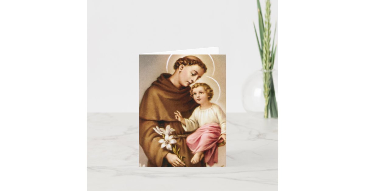 Funeral Thank You Cards | St Anthony 4 | Zazzle