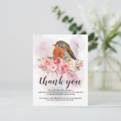 Funeral Thank You Note | Sympathy Robin | Zazzle