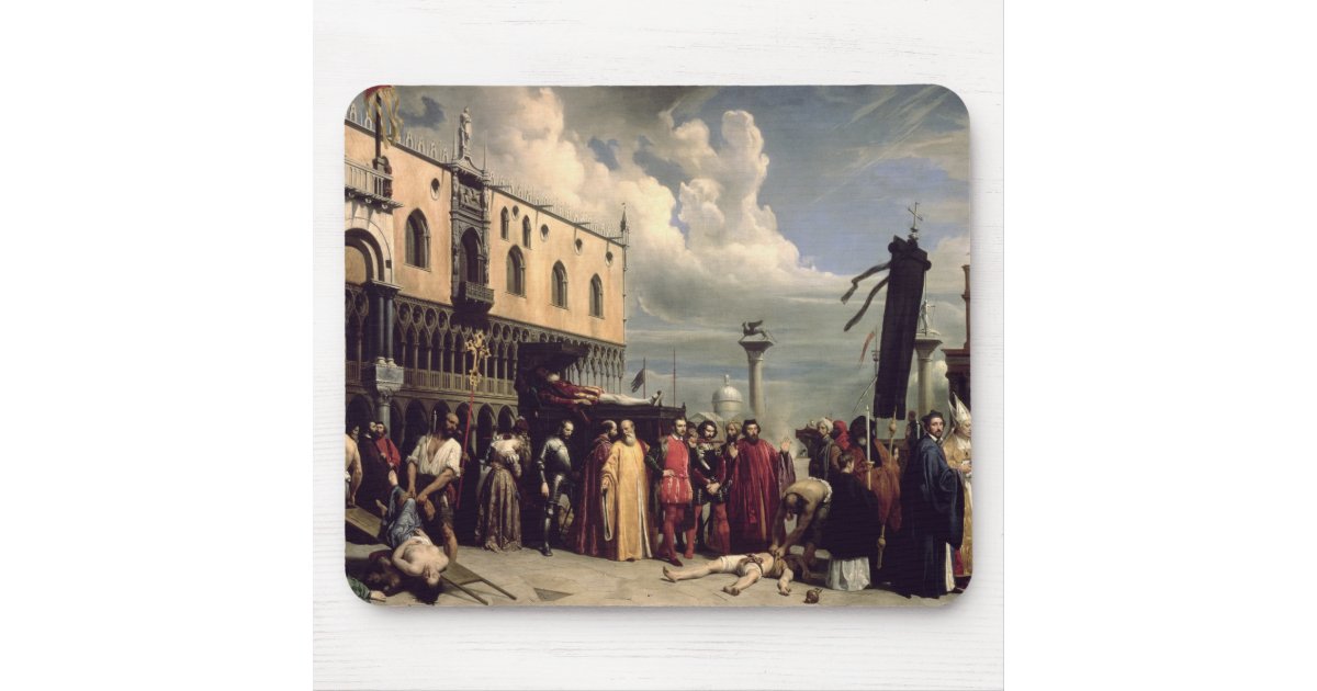 Funerary honours given to Titian who died in Venic Mouse Pad | Zazzle