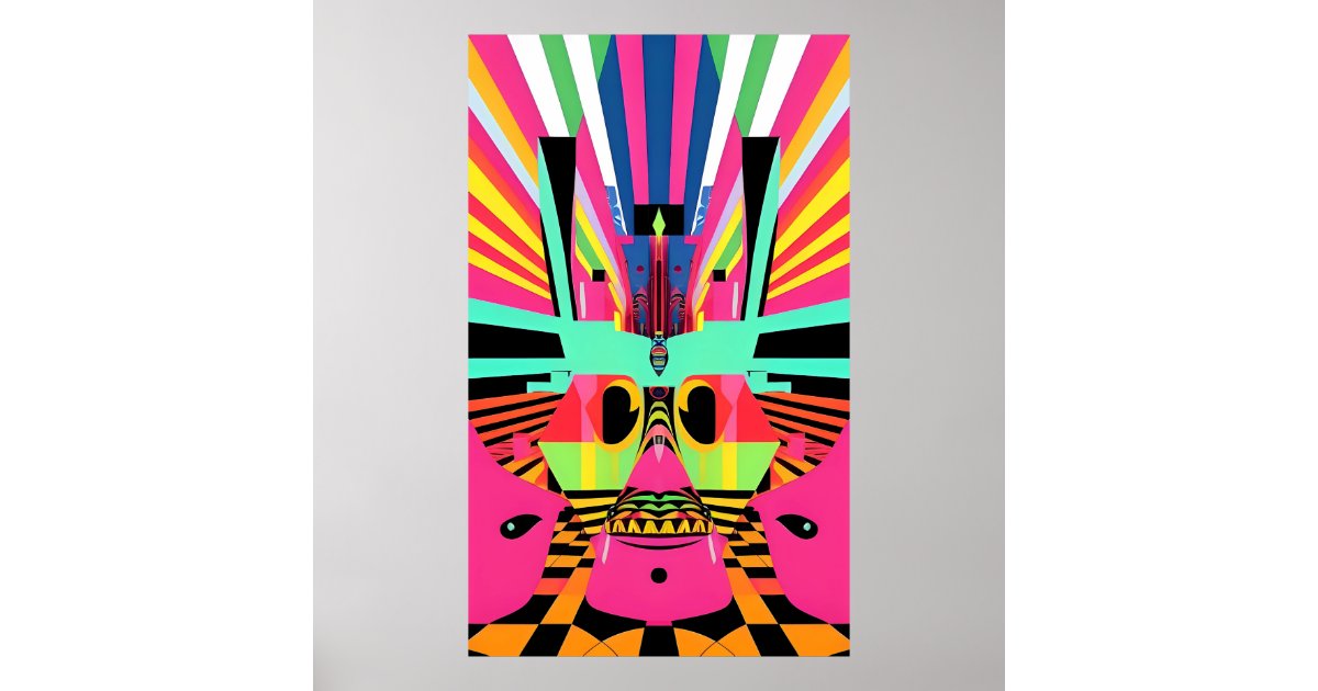 Funhouse - Ken Gage Art Poster | Zazzle