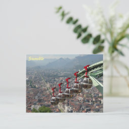 Funicular Over Grenoble, France. Postcard | Zazzle