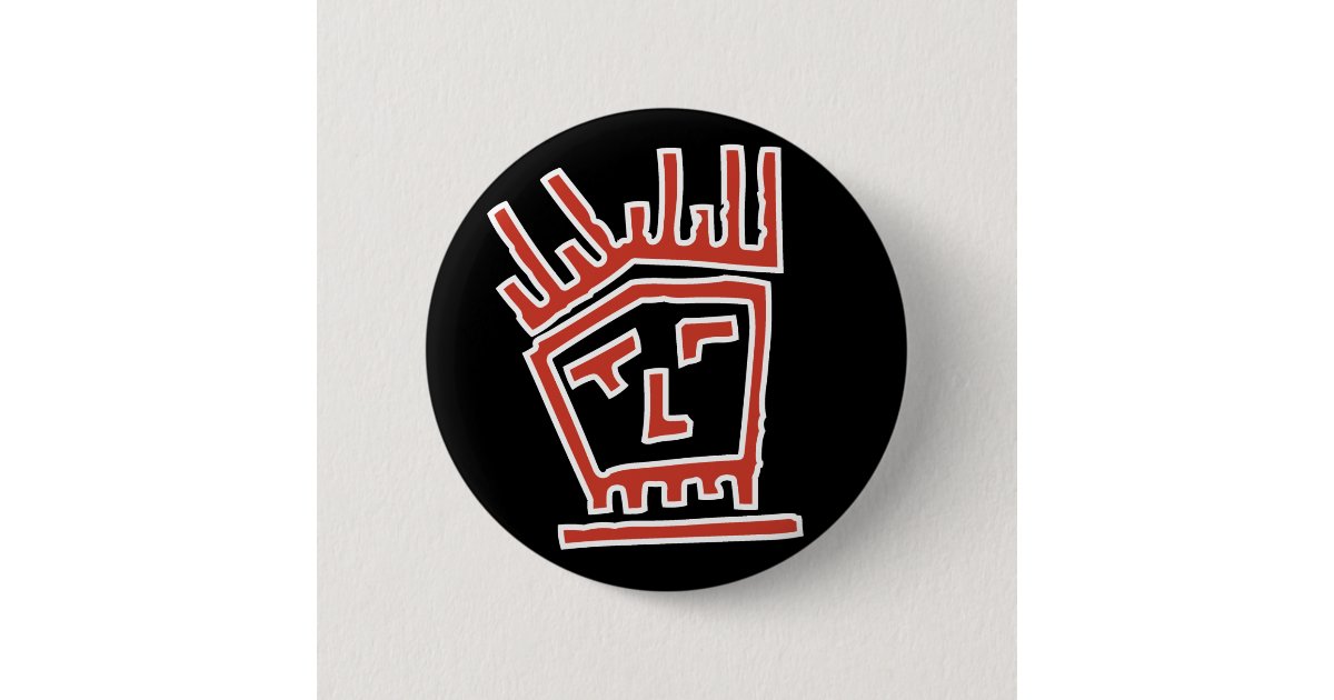 Funk Face Button | Zazzle