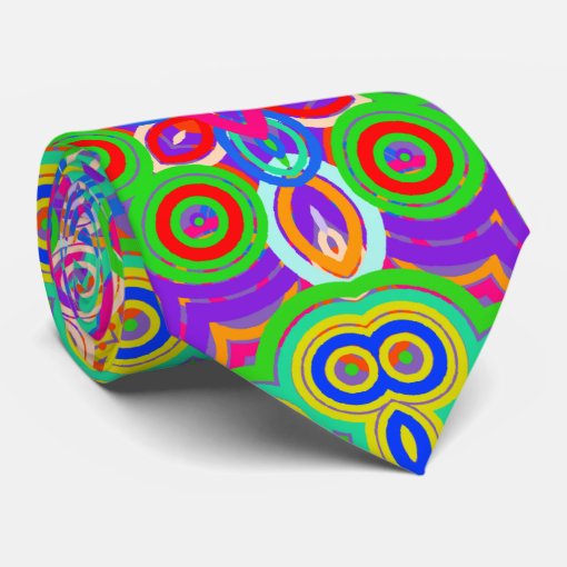 Funky Abstract Neck Tie | Zazzle