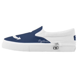Funky Anchor Captain Slip On Shoes | Zazzle
