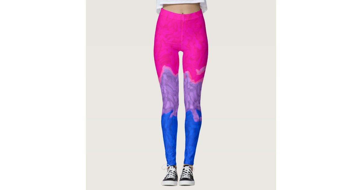 Funky Bi Pride Flag Leggings | Zazzle