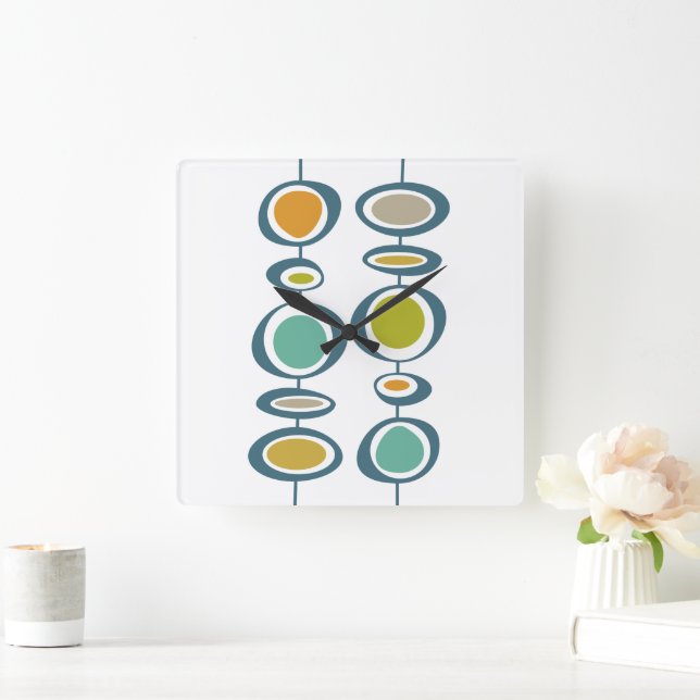 funky retro wall clock
