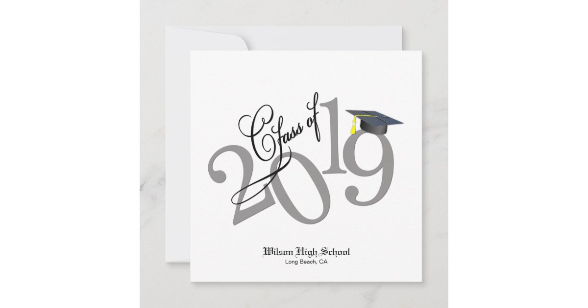 Funky Class of 2019 Graduation Invitation | Zazzle