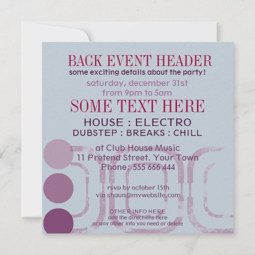 Funky Club DJ Dance Party w/ Photos Invitations | Zazzle