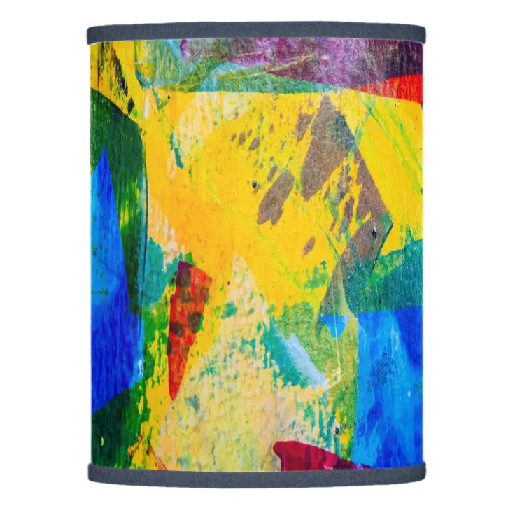 Funky Cool Abstract Art Painting Lamp Shade | Zazzle