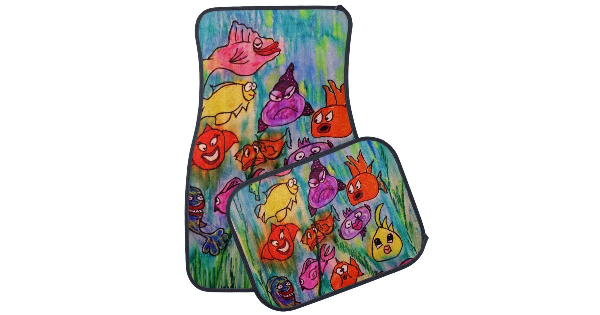 Funky Fish Car Mats | Zazzle