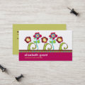Funky Flower Business Calling cards | Zazzle