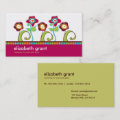Funky Flower Business Calling cards | Zazzle