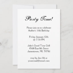 Funky Fresh Black Grunge Birthday Party Invitation | Zazzle