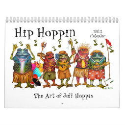 Funky Frog Art Calendar by Jeff Hoppis | Zazzle