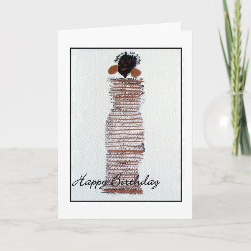Funky Girl Happy Birthday Greeting Card | Zazzle
