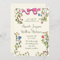 Funky Hand Drawn Scribble Retro Wedding Invitation | Zazzle