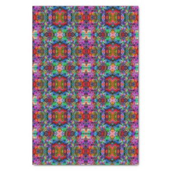 Funky Kaleidoscope Pattern Tissue Paper | Zazzle
