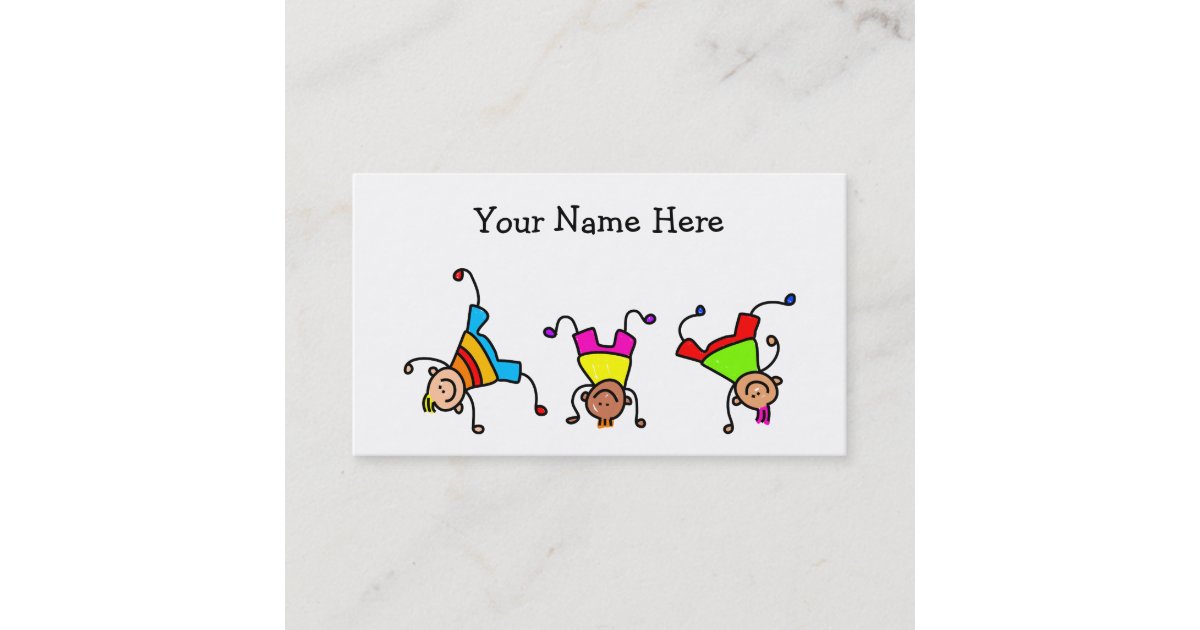 Funky Kids Business Card | Zazzle