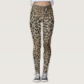 Funky Leopard Print Leggings | Zazzle