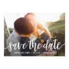 Funky Script Modern Save The Date Card | Zazzle