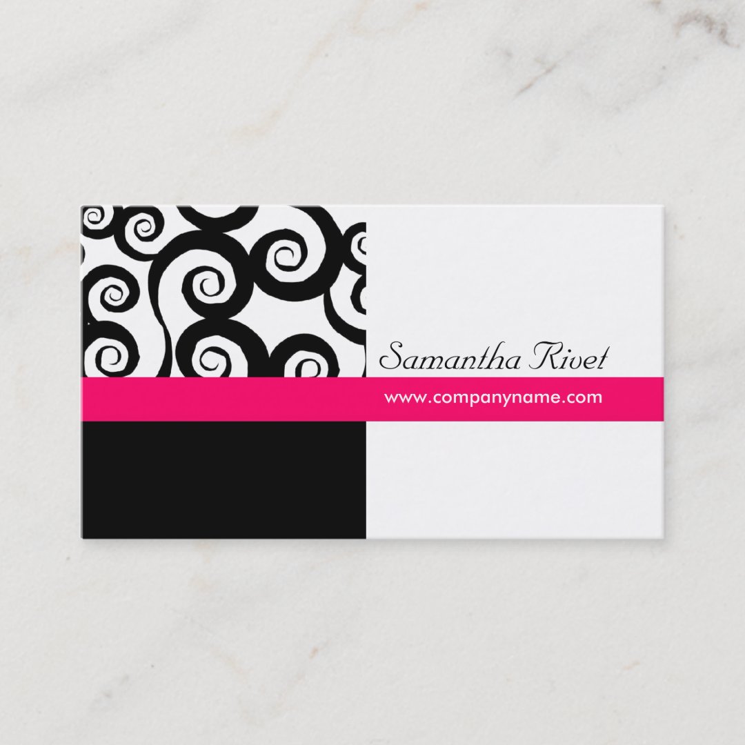 Funky Swirl Business Cards | Zazzle