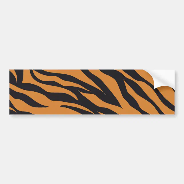 Funky Tiger Stripes Wild Animal Patterns Gifts Bumper Sticker | Zazzle