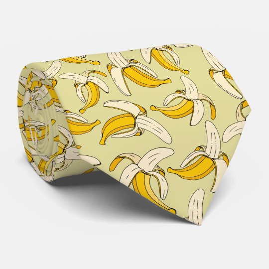 Funky Trendy Tropical Banana Patterned Neck Tie | Zazzle.com