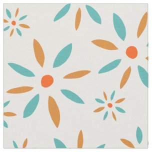Funky Mid-century Fabric | Zazzle