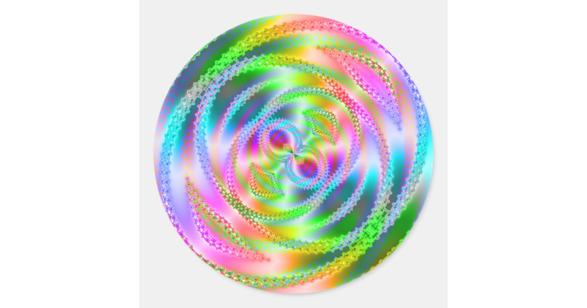 Funky Web Classic Round Sticker | Zazzle